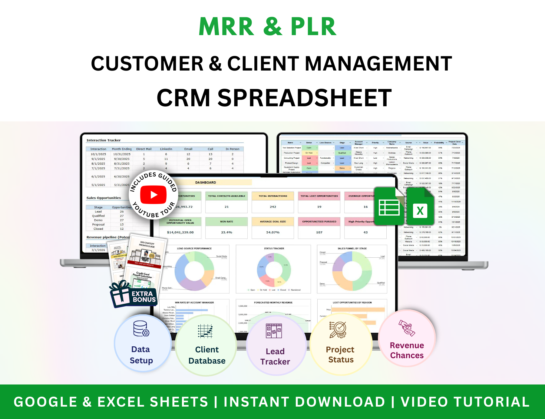 Customer Relationship Management Spreadsheet – PLRDUCK.COM